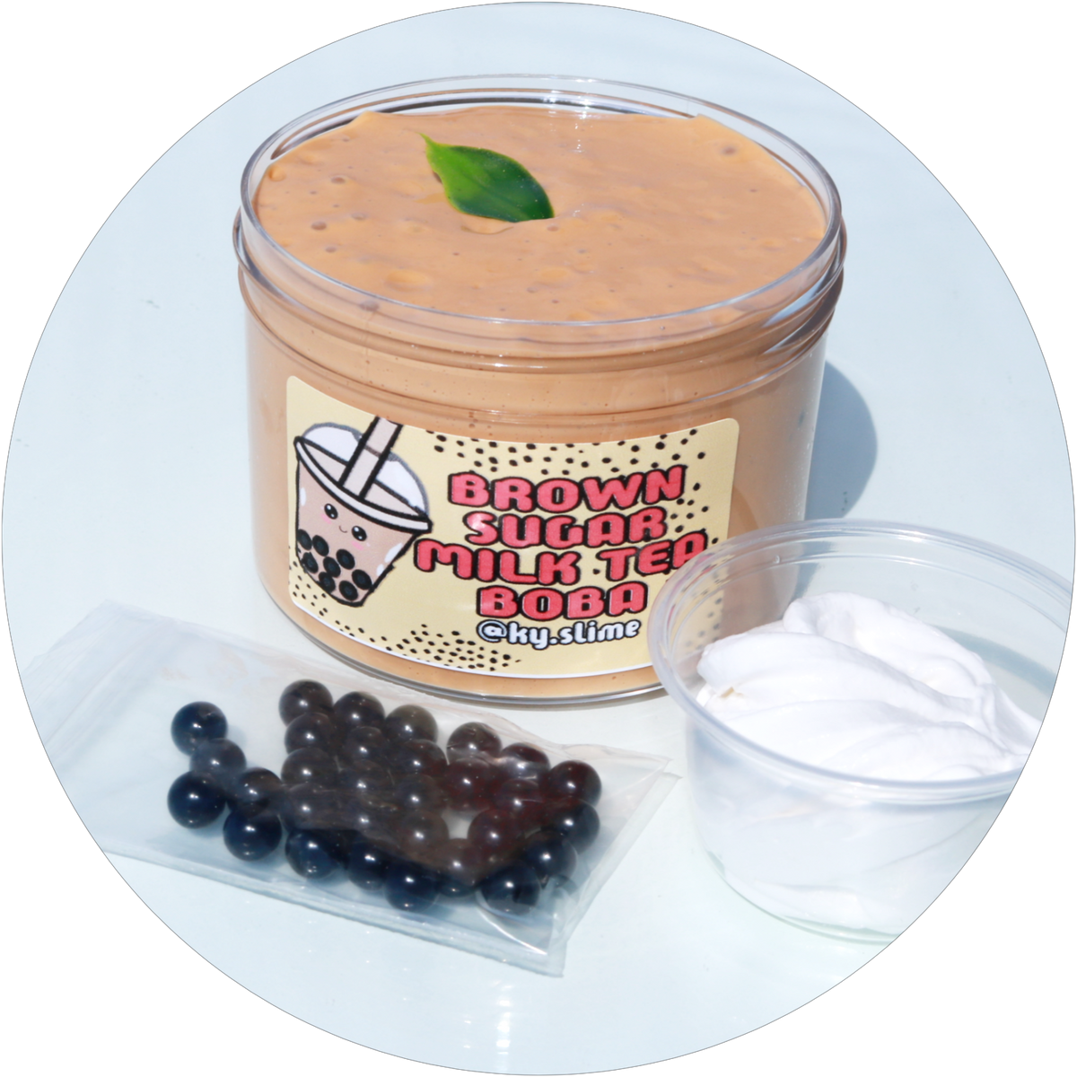 BROWN SUGAR MILK TEA BOBA (DIY KIT) – KY-SLIME